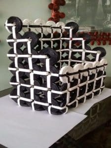 2 ideas de canastas hechas de papel