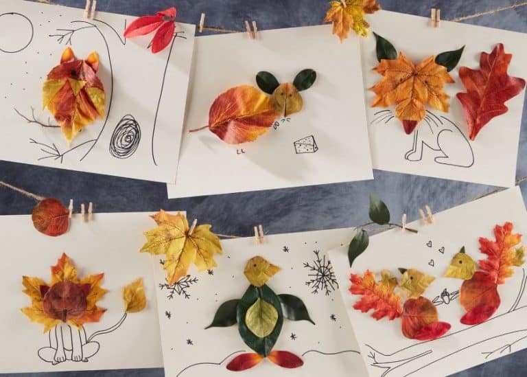 4 creativas manualidades con hojas de otoño para decorar