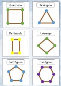 Simples figuras geométricas con plastilina 3 diseños